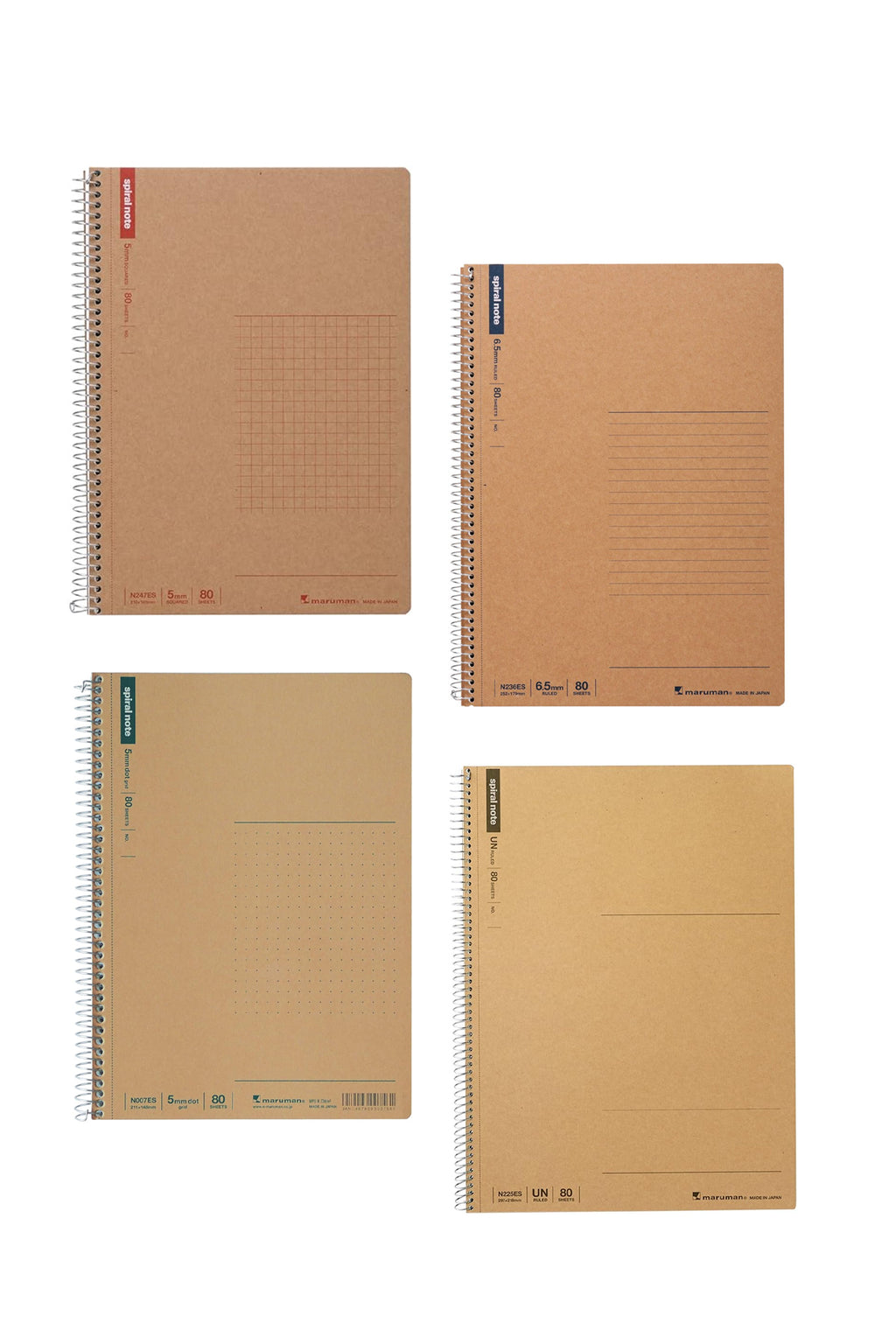 Maruman BASIC A5 Spiral Ring Notebooks – Omoi Life Goods