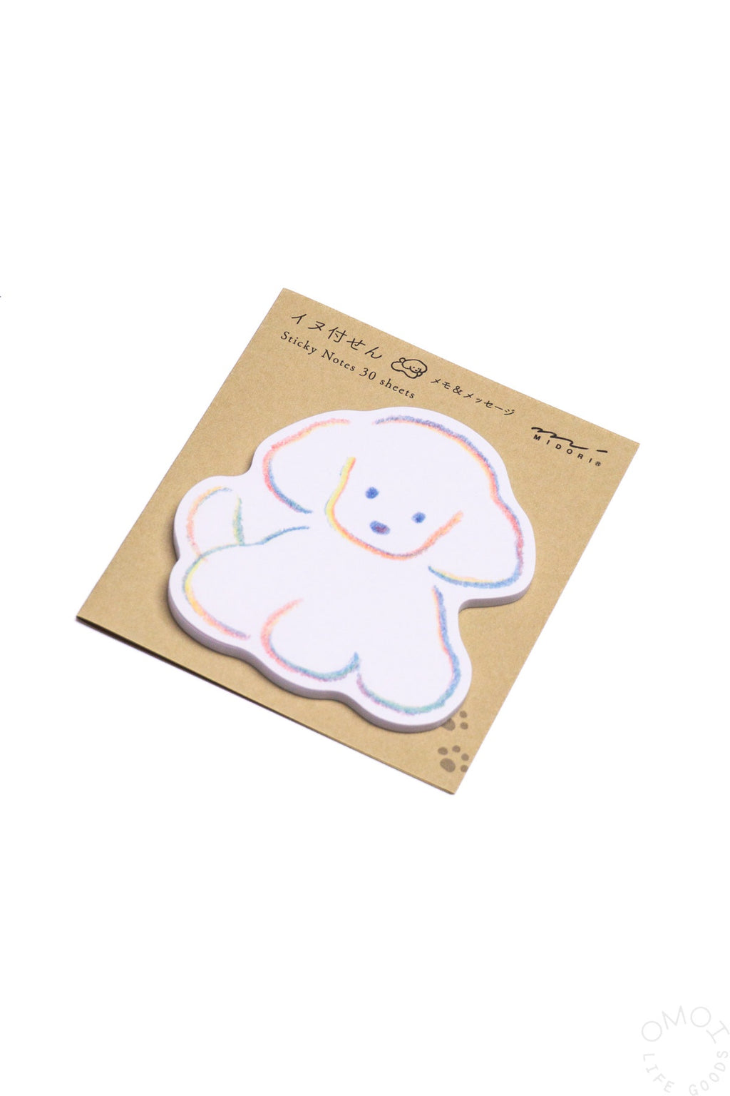Midori Die-Cut Sticky Notes Large Natsumi Dog – Omoi Life Goods