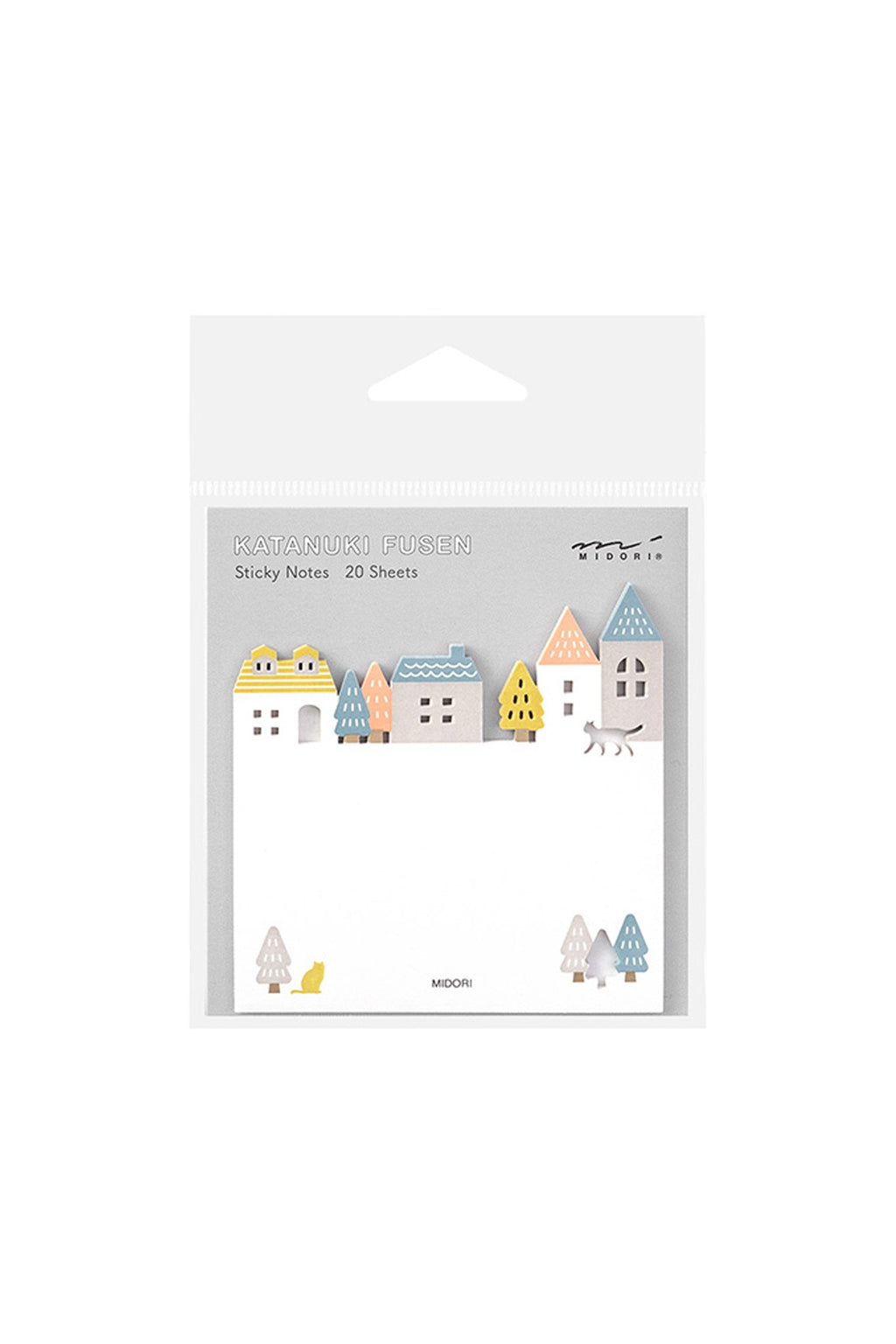 Midori Katanuki Sticky Notes Town – Omoi Life Goods