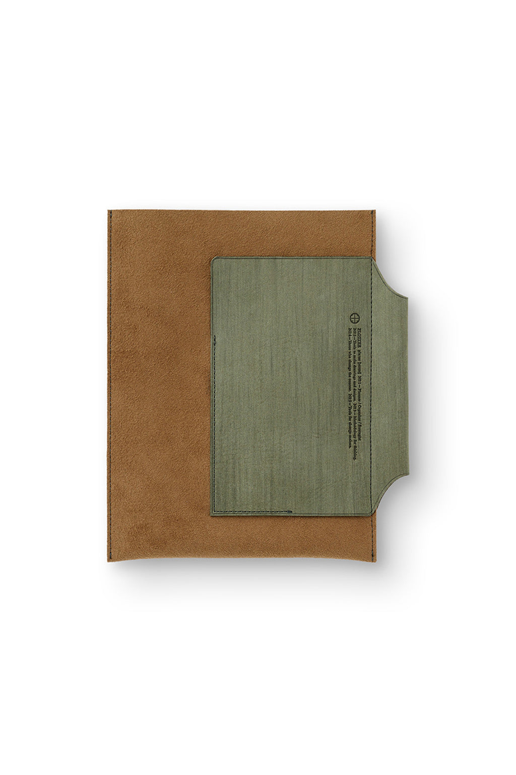 PLOTTER Leather Binder Case Bible Size Brown x Green – Omoi Life Goods