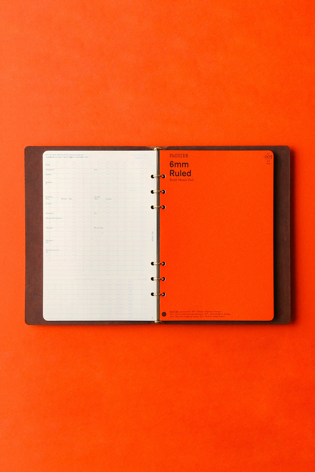 PLOTTER Pueblo Leather Binder – Omoi Life Goods