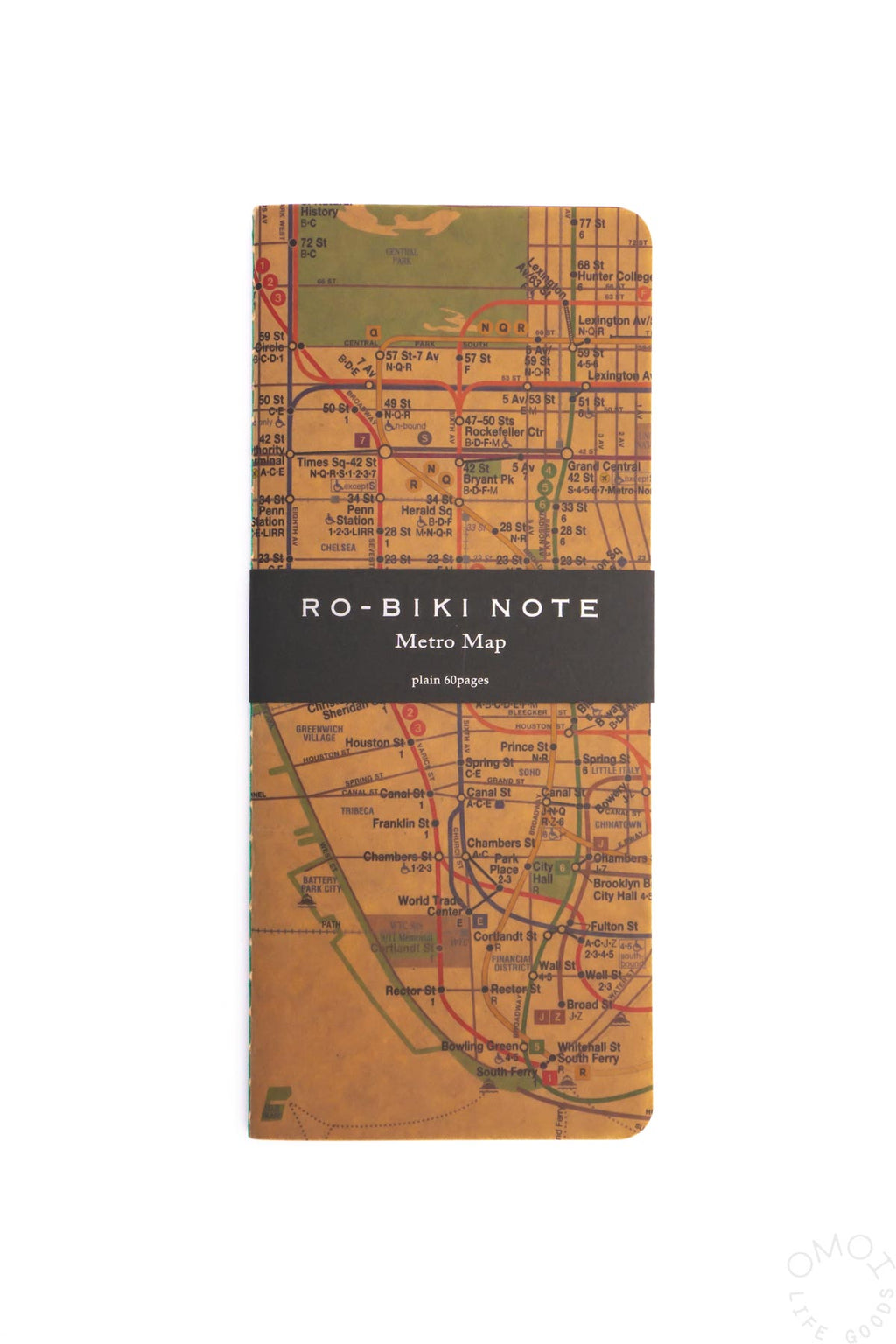 Yamamoto Paper RO-BIKI Blank Notebook Metro Map – Omoi Life Goods