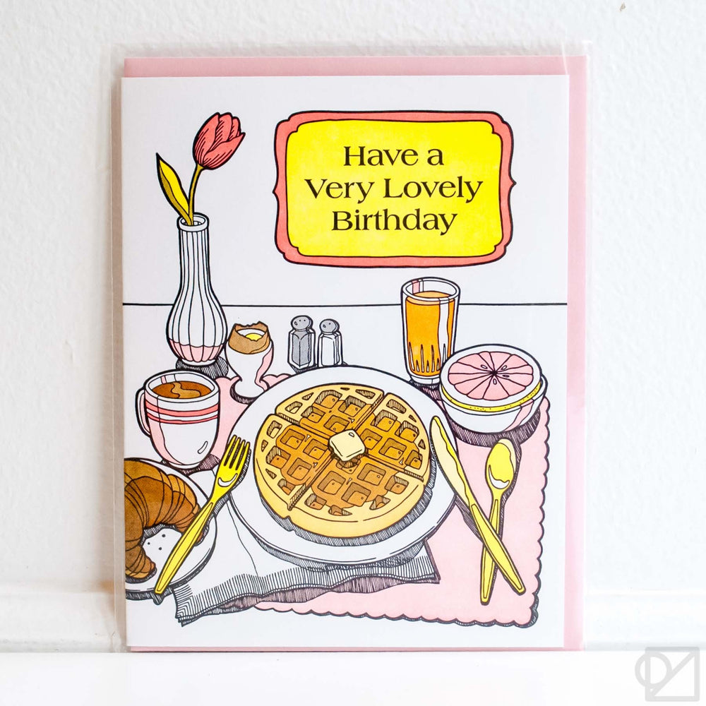 Lovely Birthday Breakfast Card – Omoi Life Goods