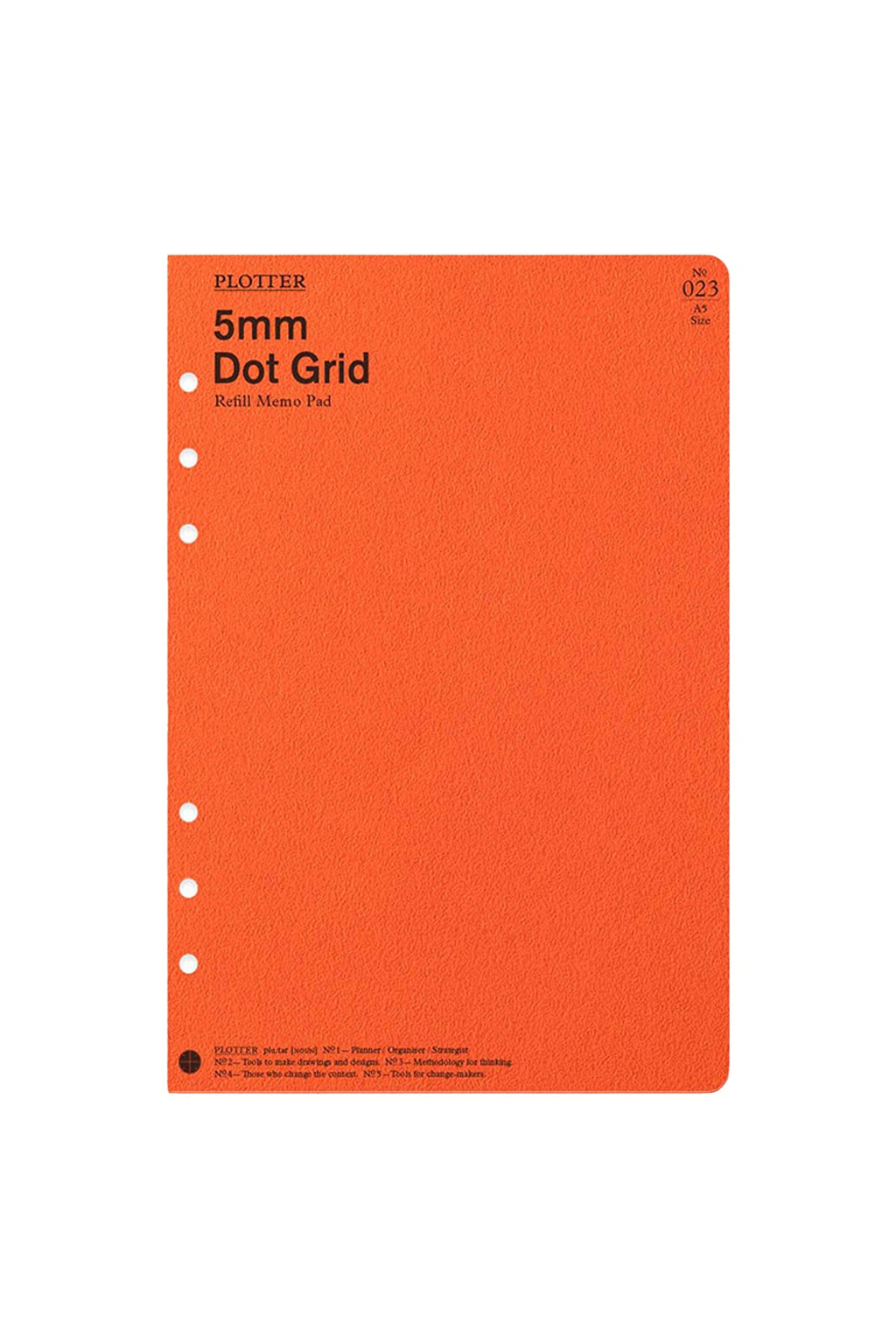 PLOTTER Refill Memo Pad 5mm Dot Grid A5 Size – Omoi Life Goods