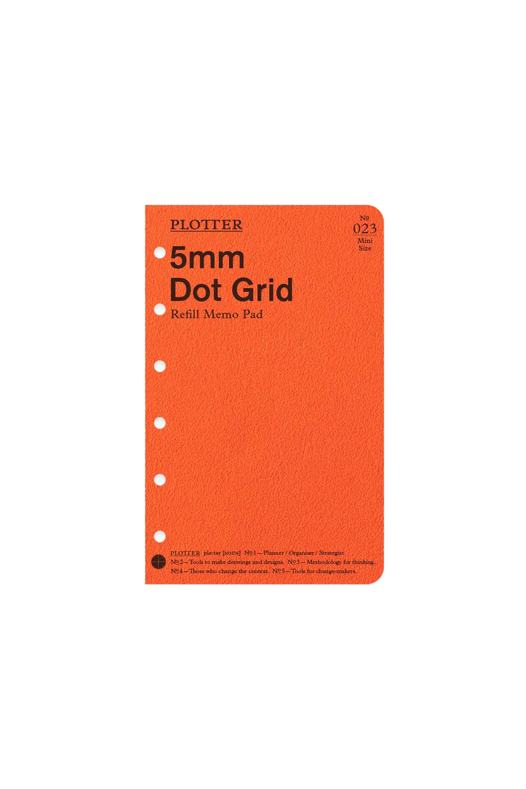 PLOTTER Refill Memo Pad 5mm Dot Grid Mini Size – Omoi Life Goods