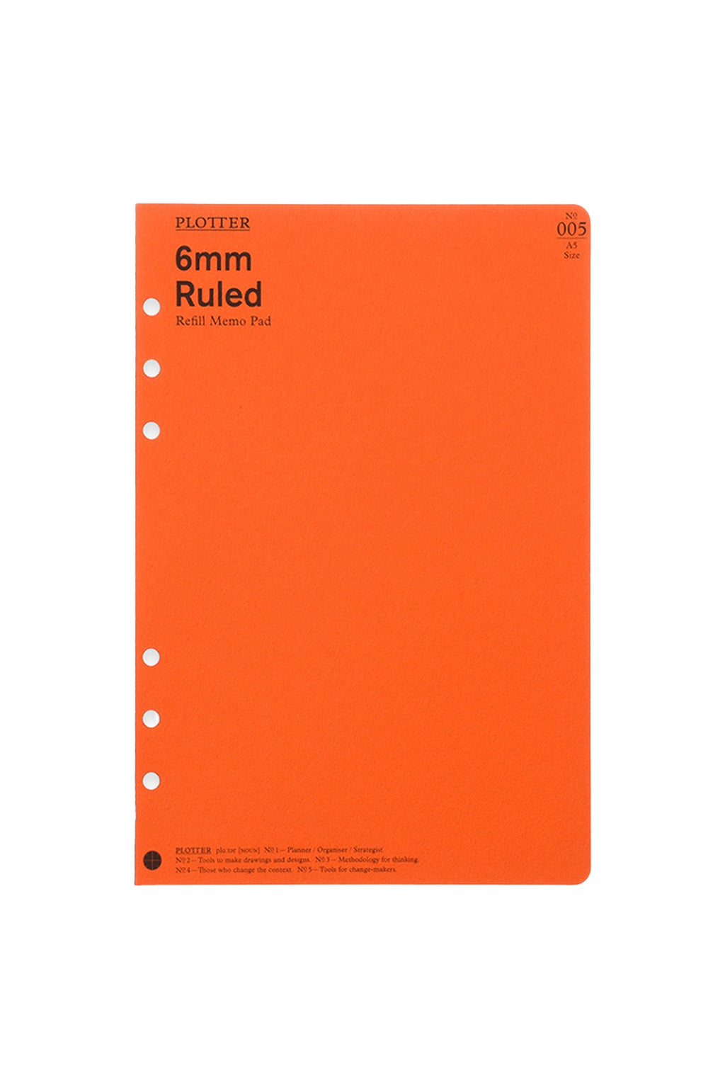 PLOTTER Refill Memo Pad 6mm Ruled A5 Size – Omoi Life Goods