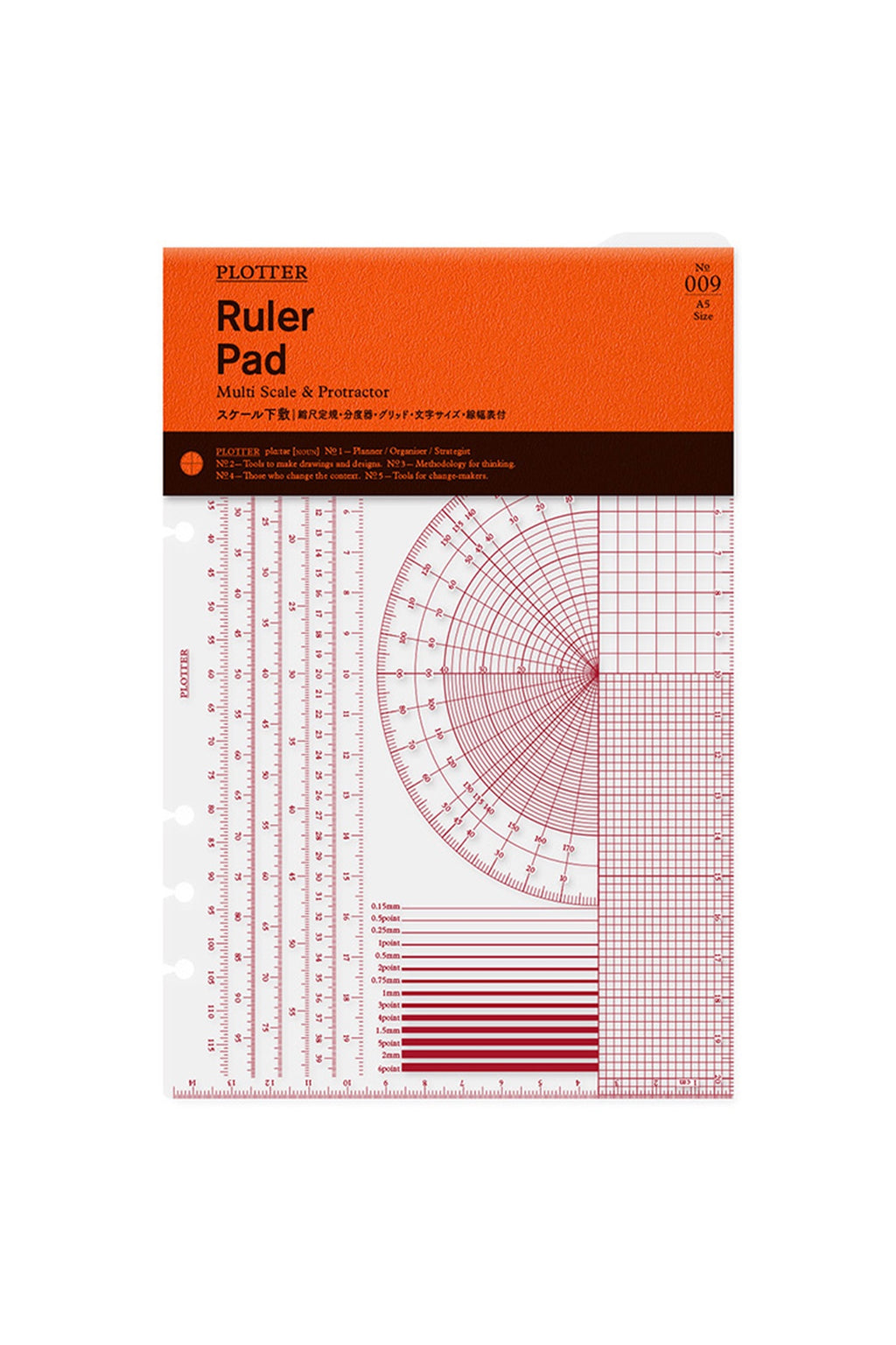PLOTTER Ruler Pad A5 Size – Omoi Life Goods