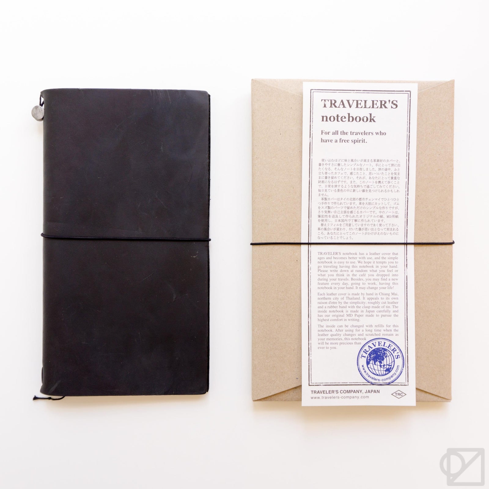 TRAVELER'S COMPANY Leather Journal Starter Kit Black – Omoi Life Goods